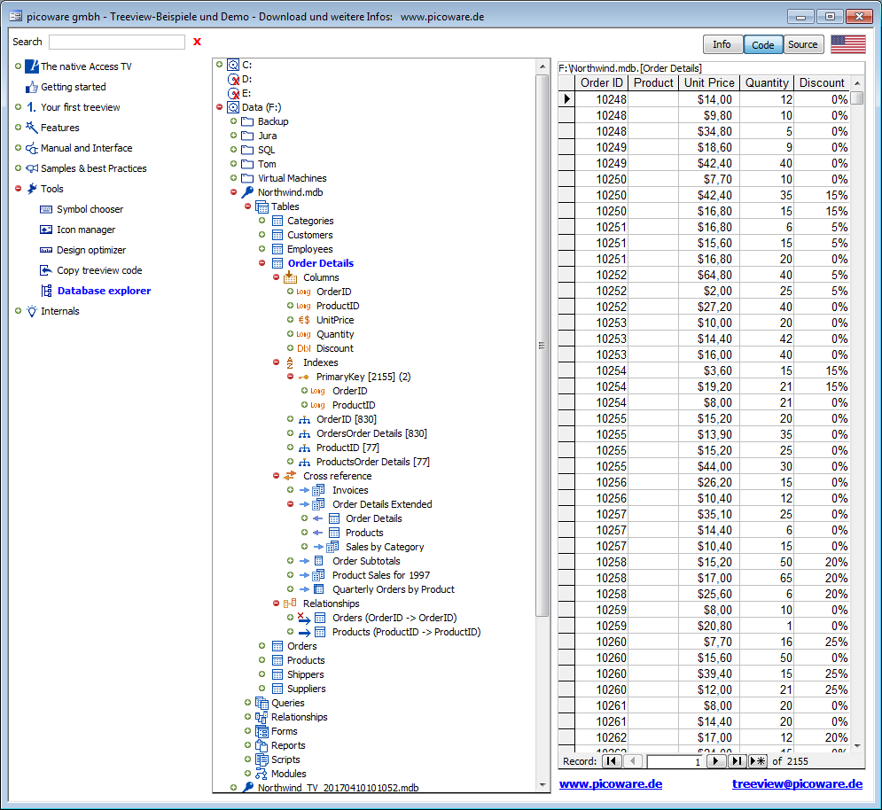 picoware Treeview for Microsoft Access picoware Treeview for Microsoft Access